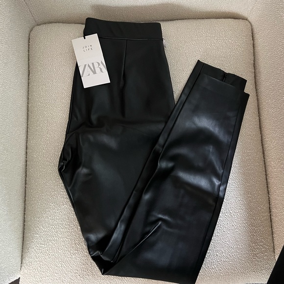 Zara Faux Leather Leggings